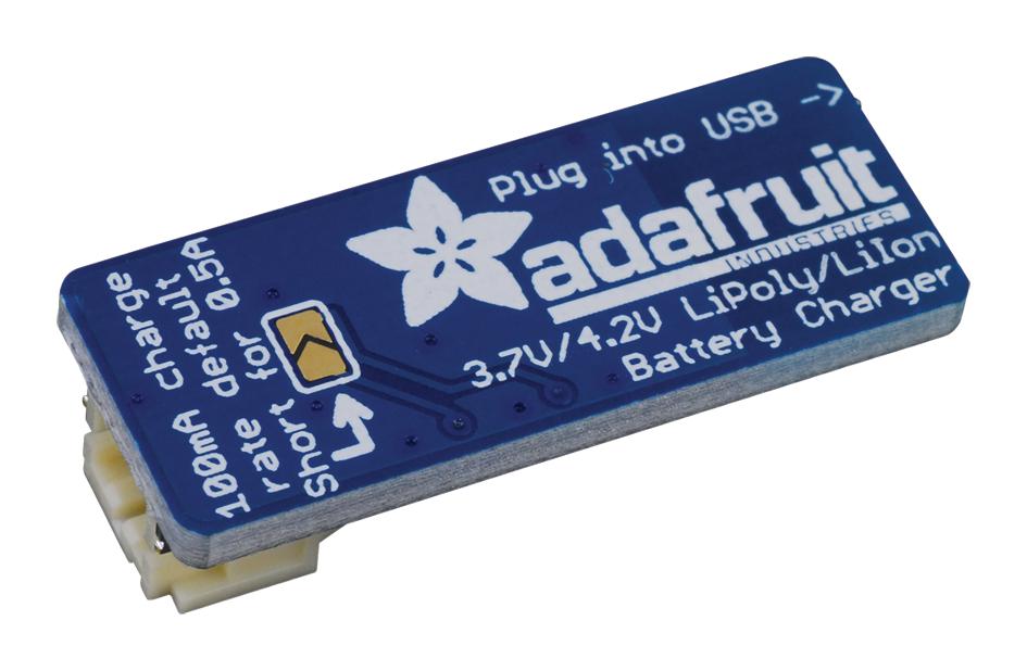1304 - Adafruit - Battery Charger, USB, Li-ion / Li-Polymer