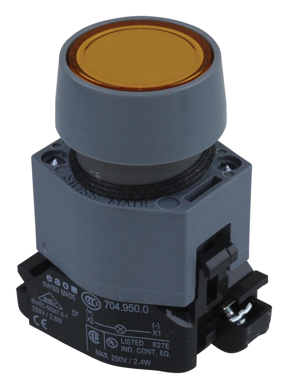 704 01 1694X - Eao - Switch Actuator, 04 Series Illuminated Pushbutton ...
