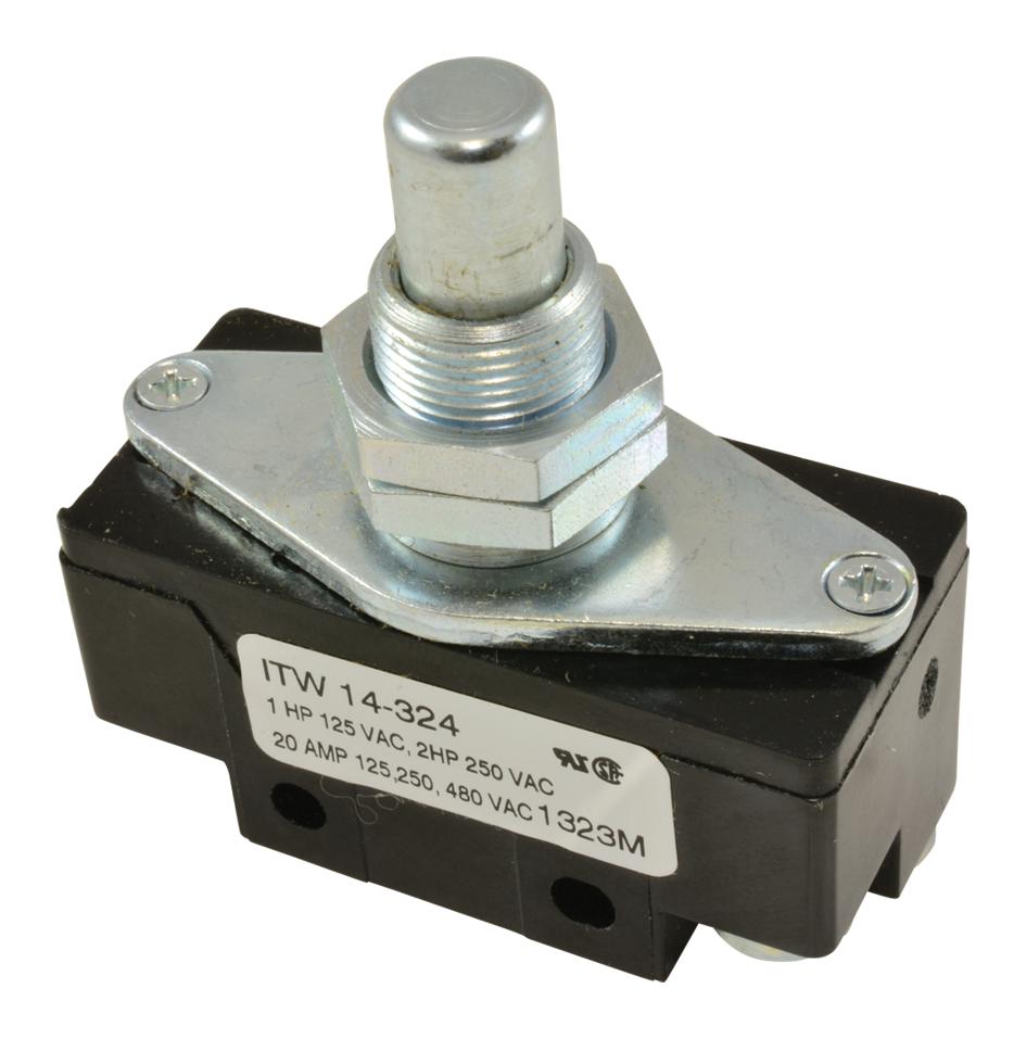 14-324 - Itw Switches - Microswitch, Snap Action, Overtravel Plunger