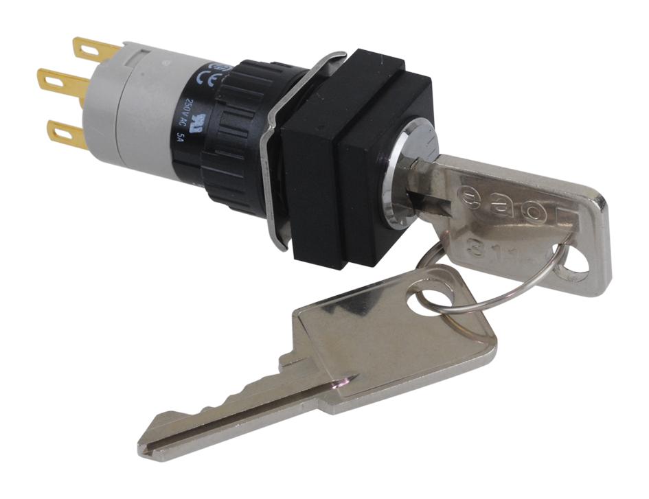 51-255.022D - Eao - Keylock Switch, Off-On, SPDT-1NO