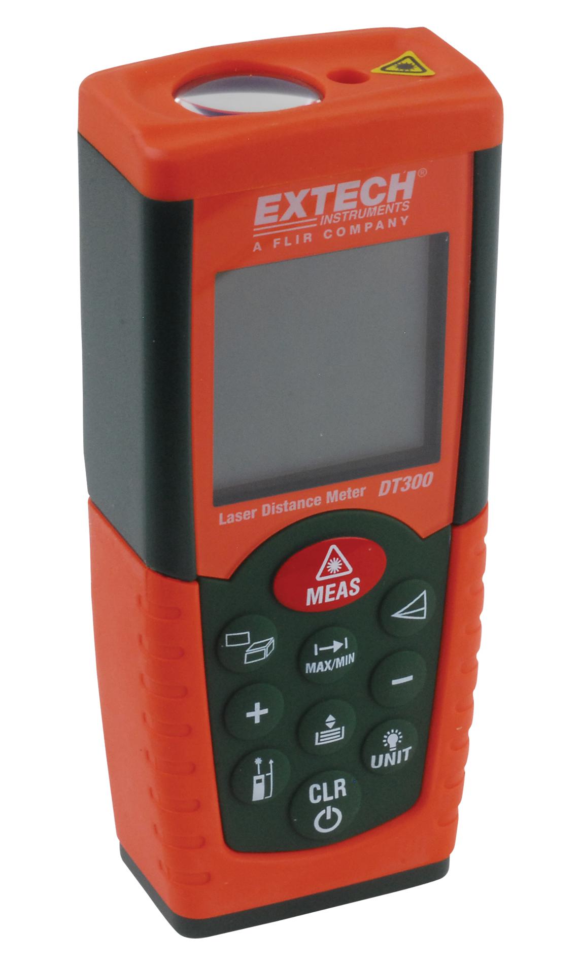 DT300 - Extech Instruments - Laser Distance Meter, 0.05m to 50m (2" to ...