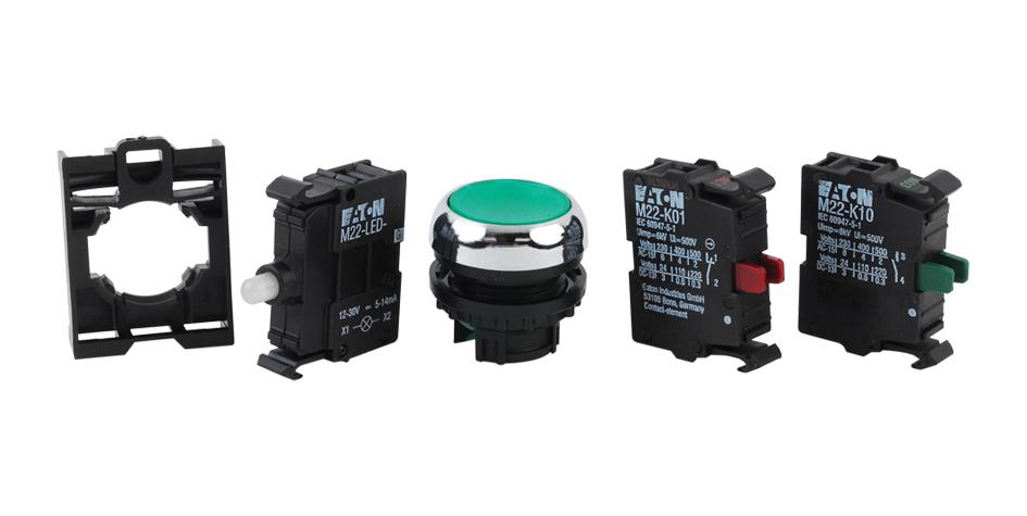 M22M-DL-G-K11-G - Eaton Cutler Hammer - Industrial Pushbutton Switch, RMQ-Titan M22 Series, 22.3 mm