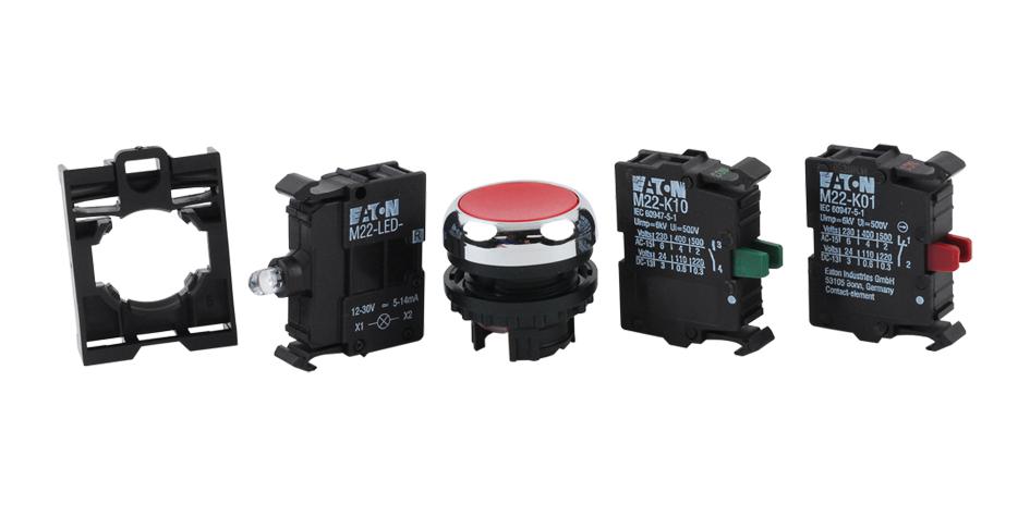 M22M-DL-R-K11-R - Eaton Cutler Hammer - Industrial Pushbutton Switch, RMQ-Titan M22 Series, 22.3 mm