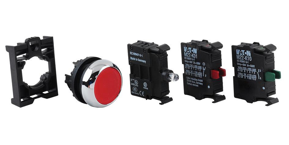 M22M-DL-R-K11-230R - Eaton Cutler Hammer - Industrial Pushbutton Switch, RMQ-Titan M22 Series ...