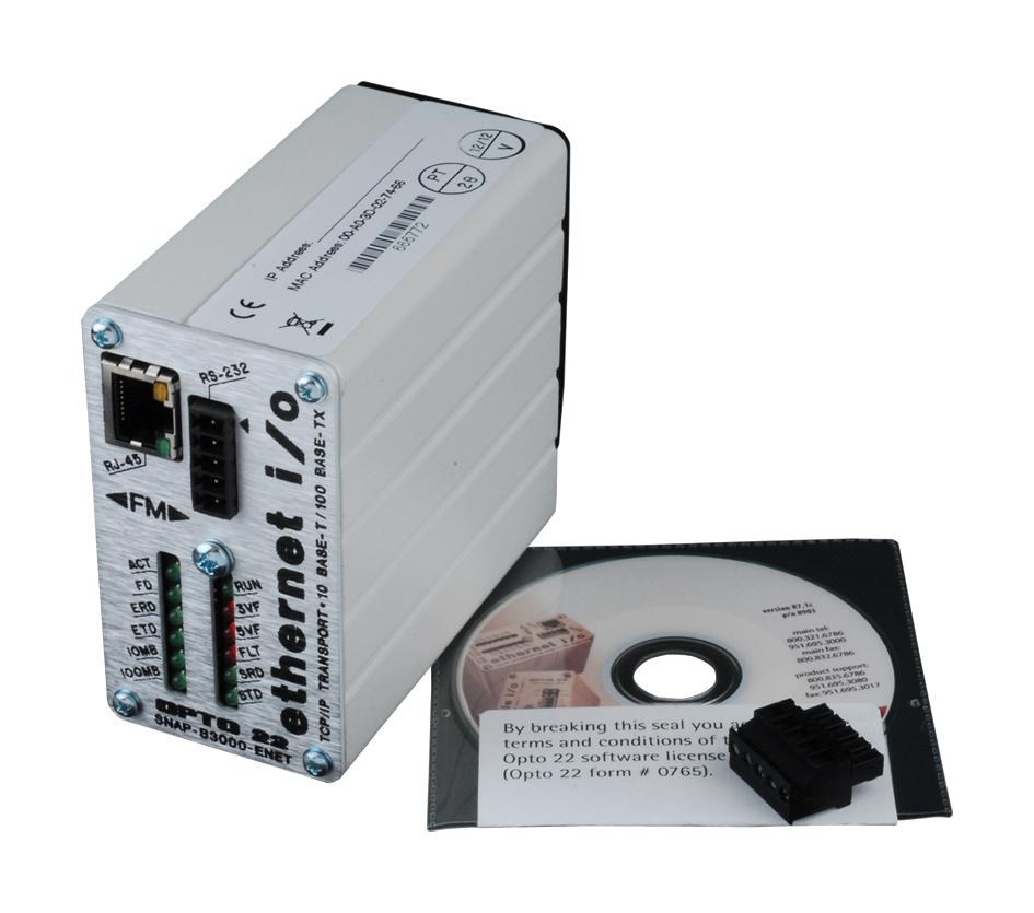 SNAP-B3000-ENET - Opto 22 - Ethernet Brain, SNAP Ethernet Series, Analog