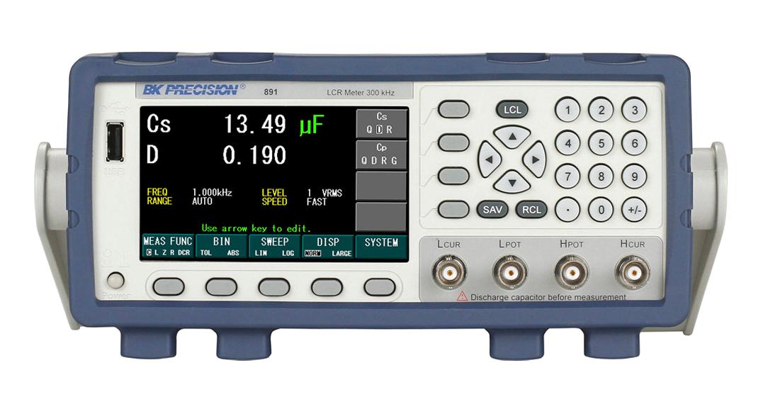 891 - B&k Precision - LCR Meter, Bench, 300 kHz