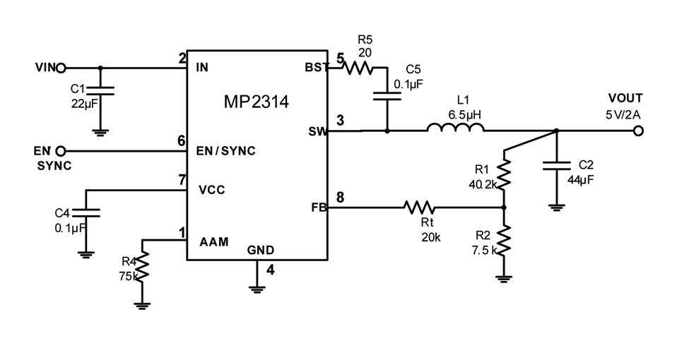 MP2314GJ-P - Monolithic Power Systems (mps) - DC-DC Switching Synchronous Buck Regulator, 4.5V ...