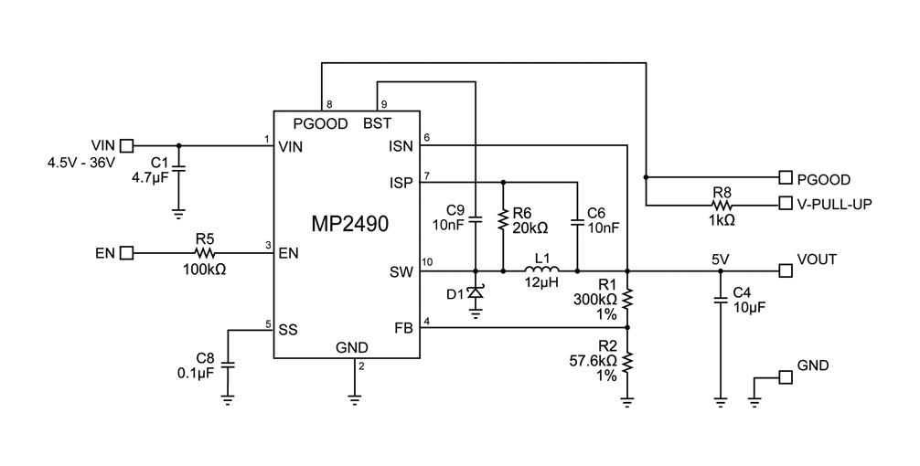 MP2490DQ-LF-P - Monolithic Power Systems (mps) - DC-DC Switching Buck (Step Down) Regulator, 4 ...