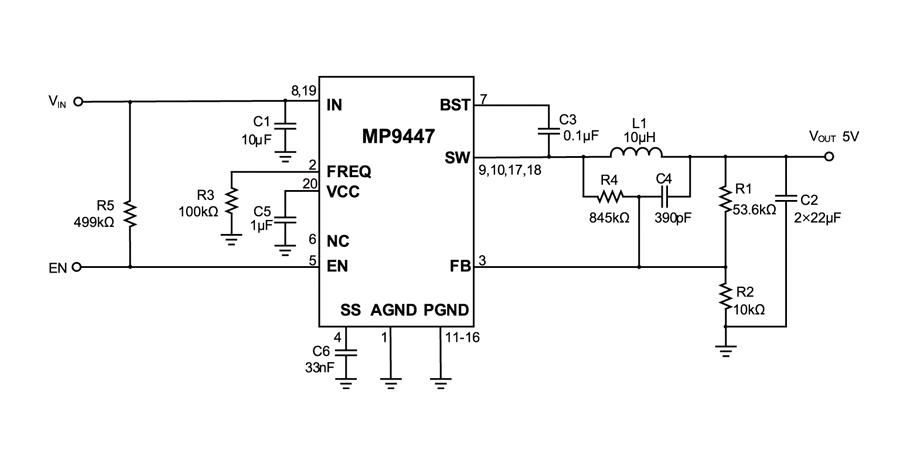 MP9447GL-P - Monolithic Power Systems (mps) - DC-DC Switching Synchronous Buck Regulator, 4.5V ...