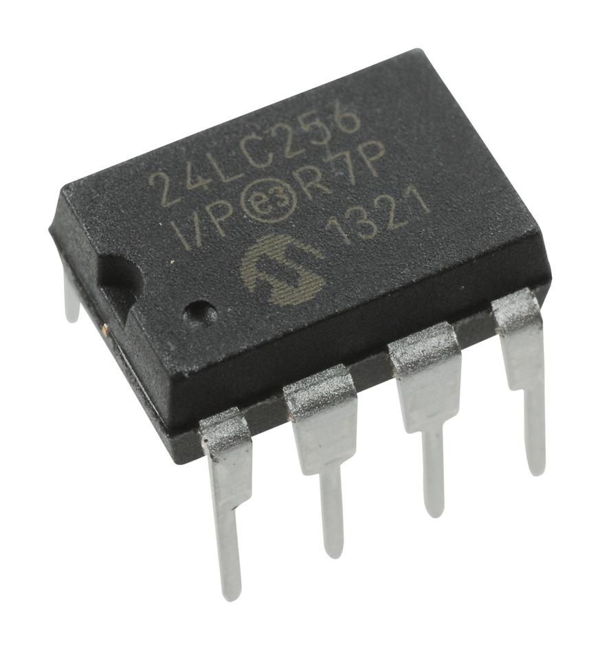 24LC256-I/P - Microchip - EEPROM, Serial I2C (2-Wire), 256 Kbit