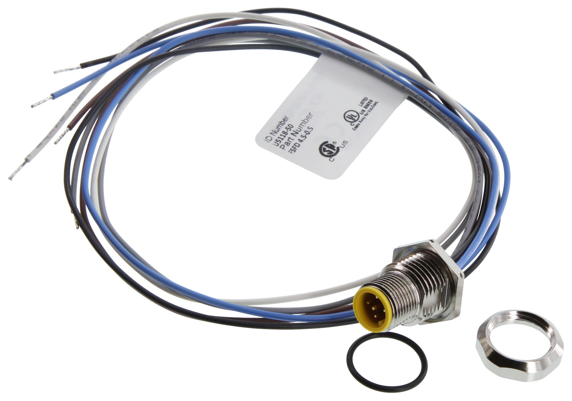 FSFD 4.5-0.5 - Turck - Sensor Connector, Rear Mount, M12