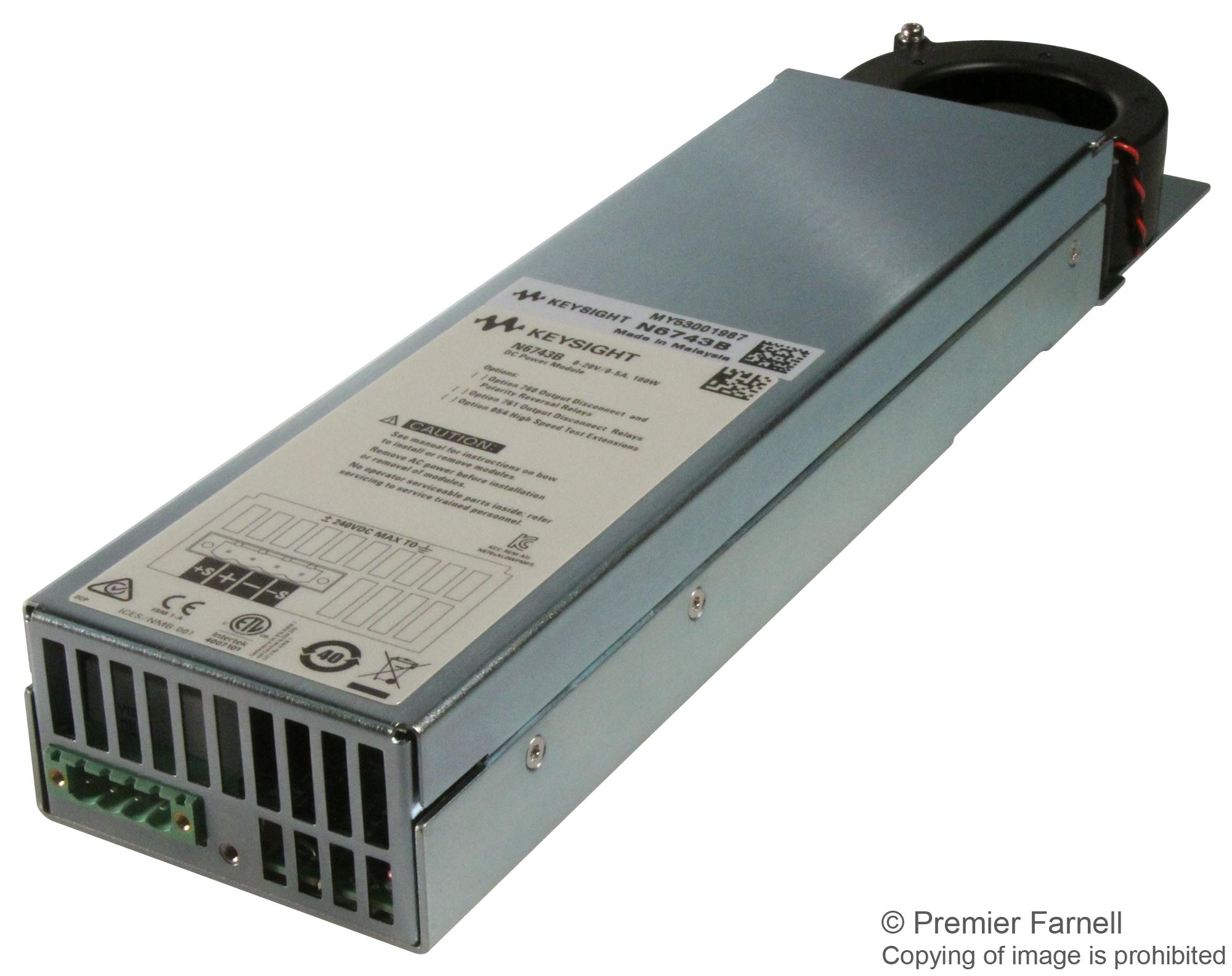 N6743B - Keysight Technologies - DC Power Module, Programmable, 20 V
