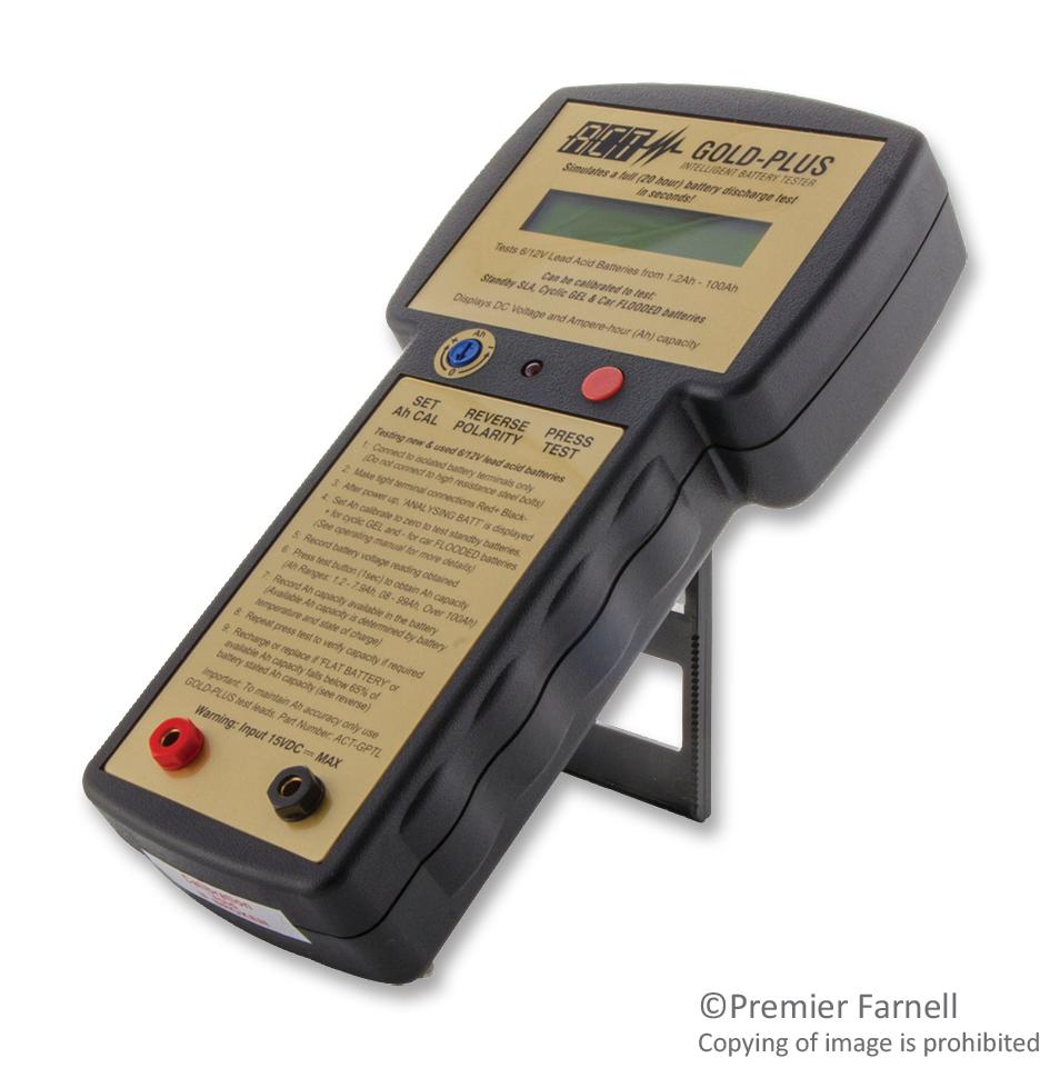 ACT GOLD-PLUS - Act Meters - Battery Tester, Lead Acid, 210 mm