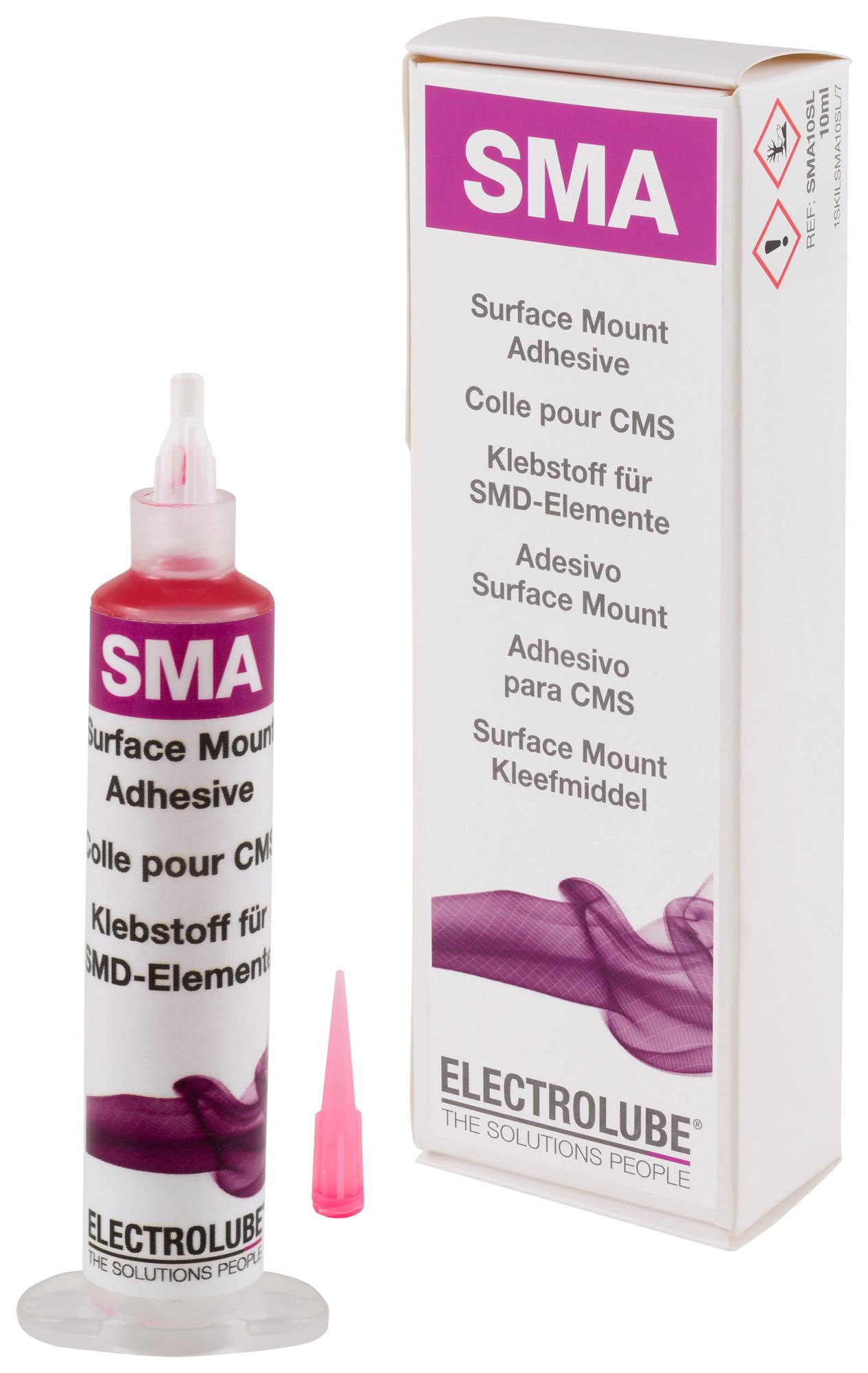 SMA10SL - Electrolube - Adhesive, Surface Mount Adhesive, Syringe