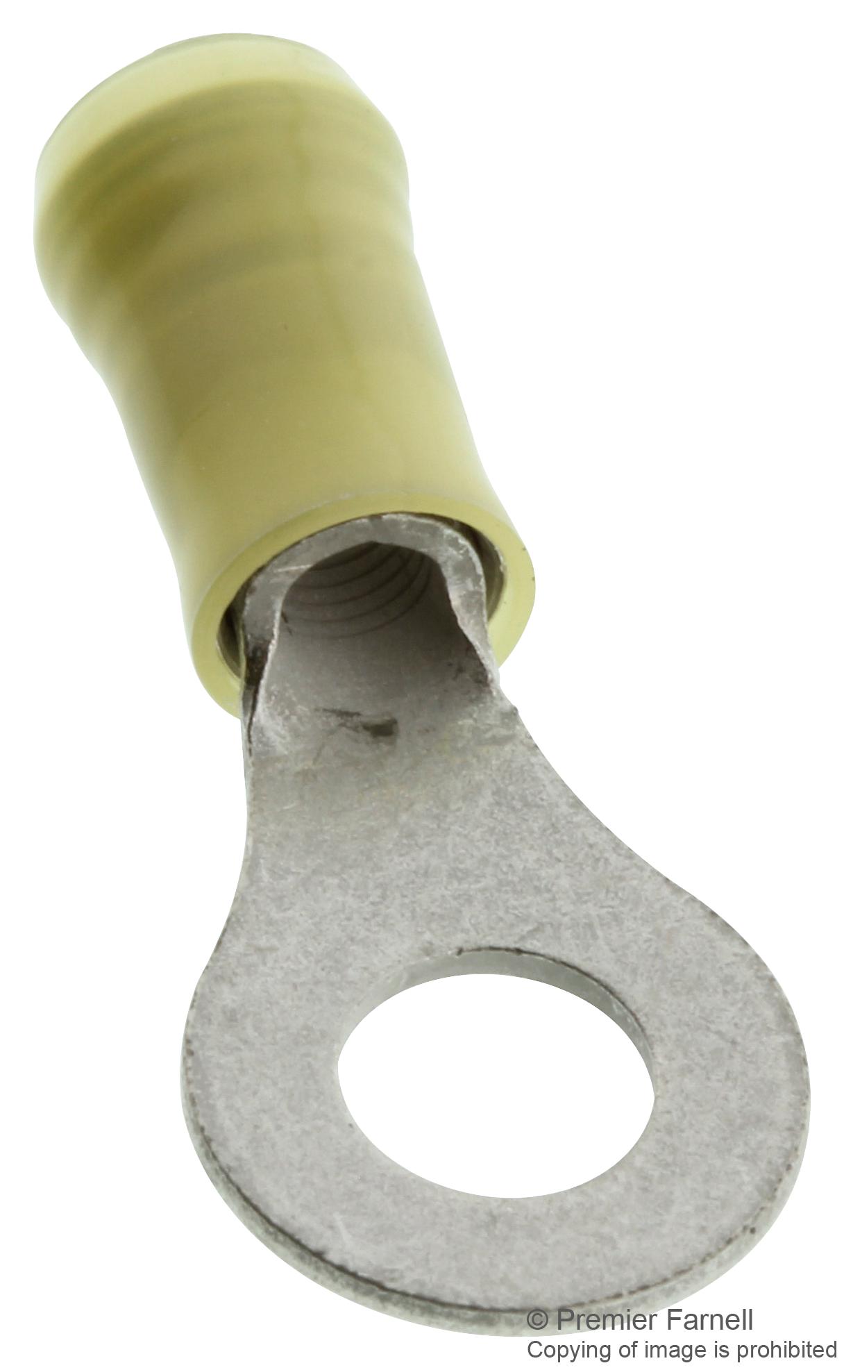 35110 - Amp - Te Connectivity - Ring Tongue Terminal, M6, 1/4"