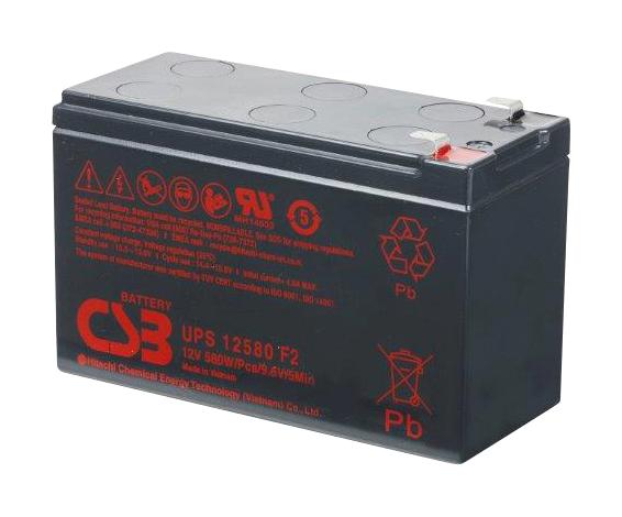 UPS12580F2 - Csb Battery Of America - Rechargeable Battery, 12 V, Lead Acid