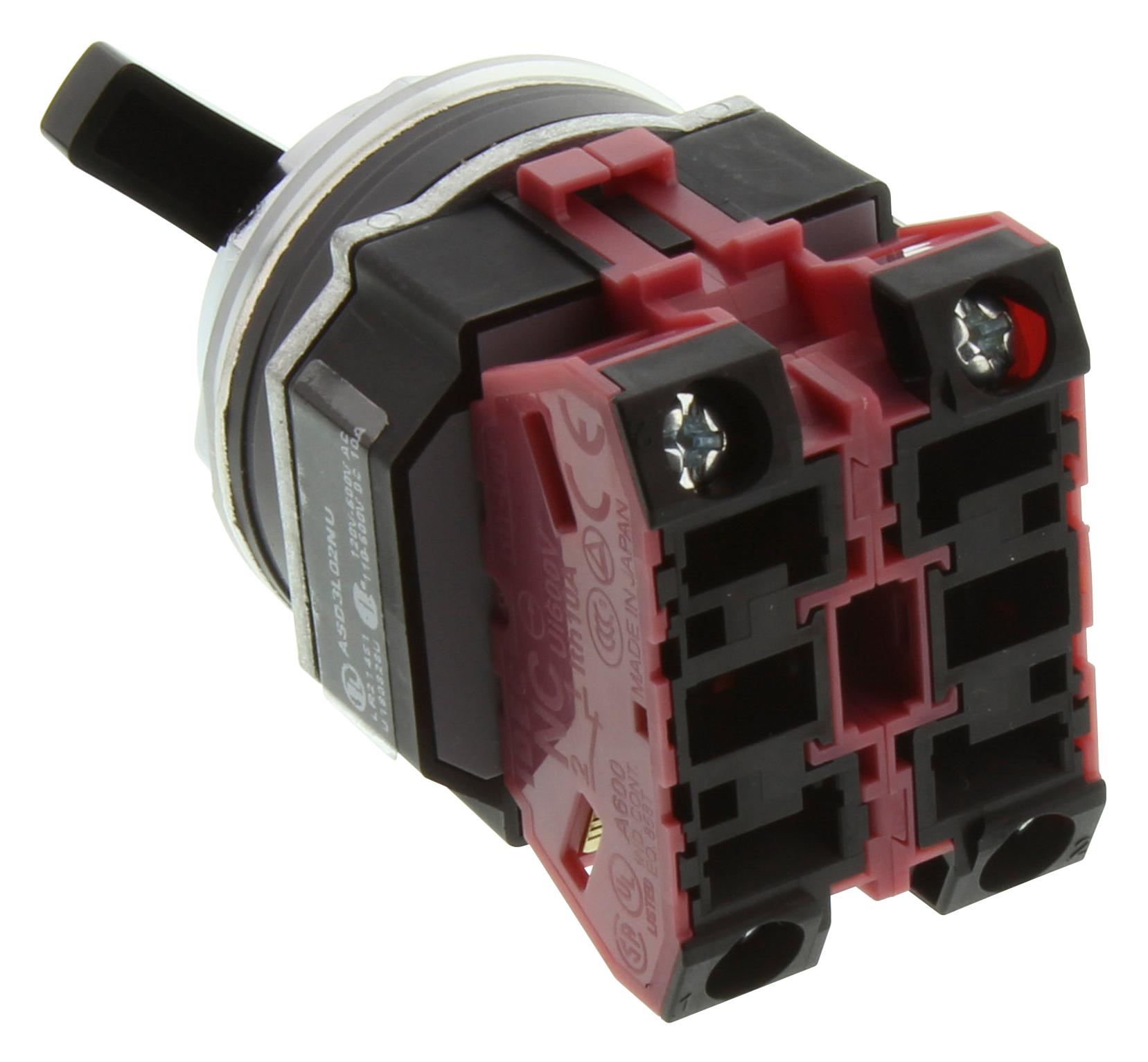 ASD3L02NU - Idec - Rotary Switch, 3 Position, 2 Pole