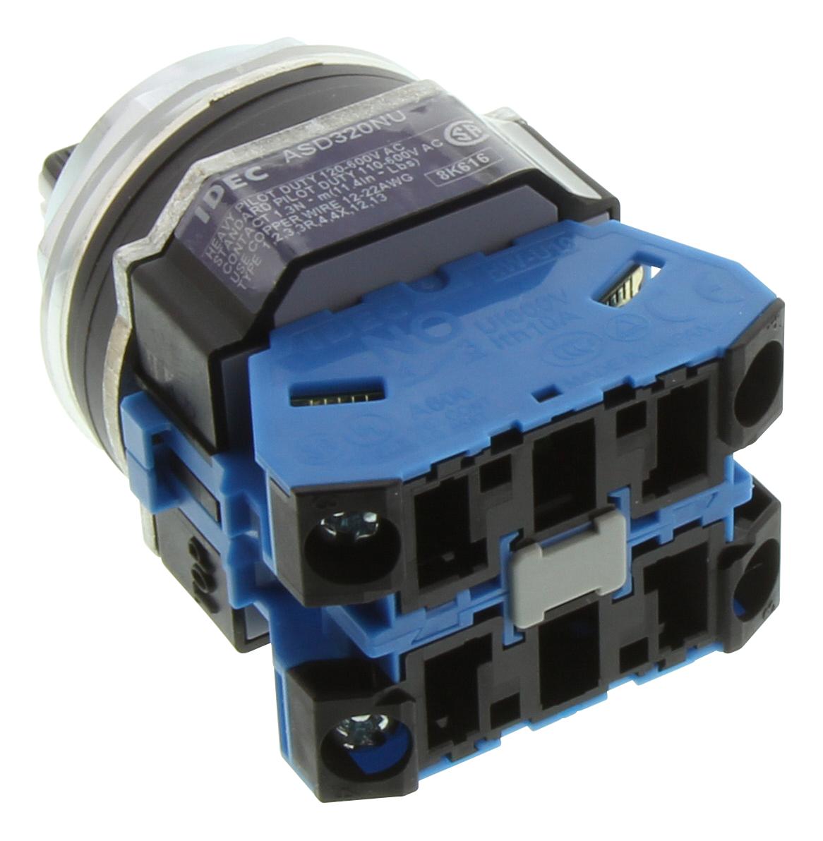 ASD320NU - Idec - Rotary Switch, 3 Position, 2 Pole