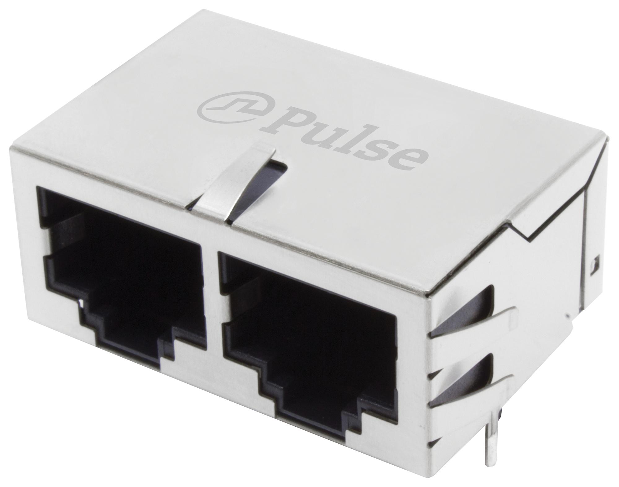 J8064E62NL - Pulse Electronics - Modular Connector, RJ45 Jack, 1 x 2 ...