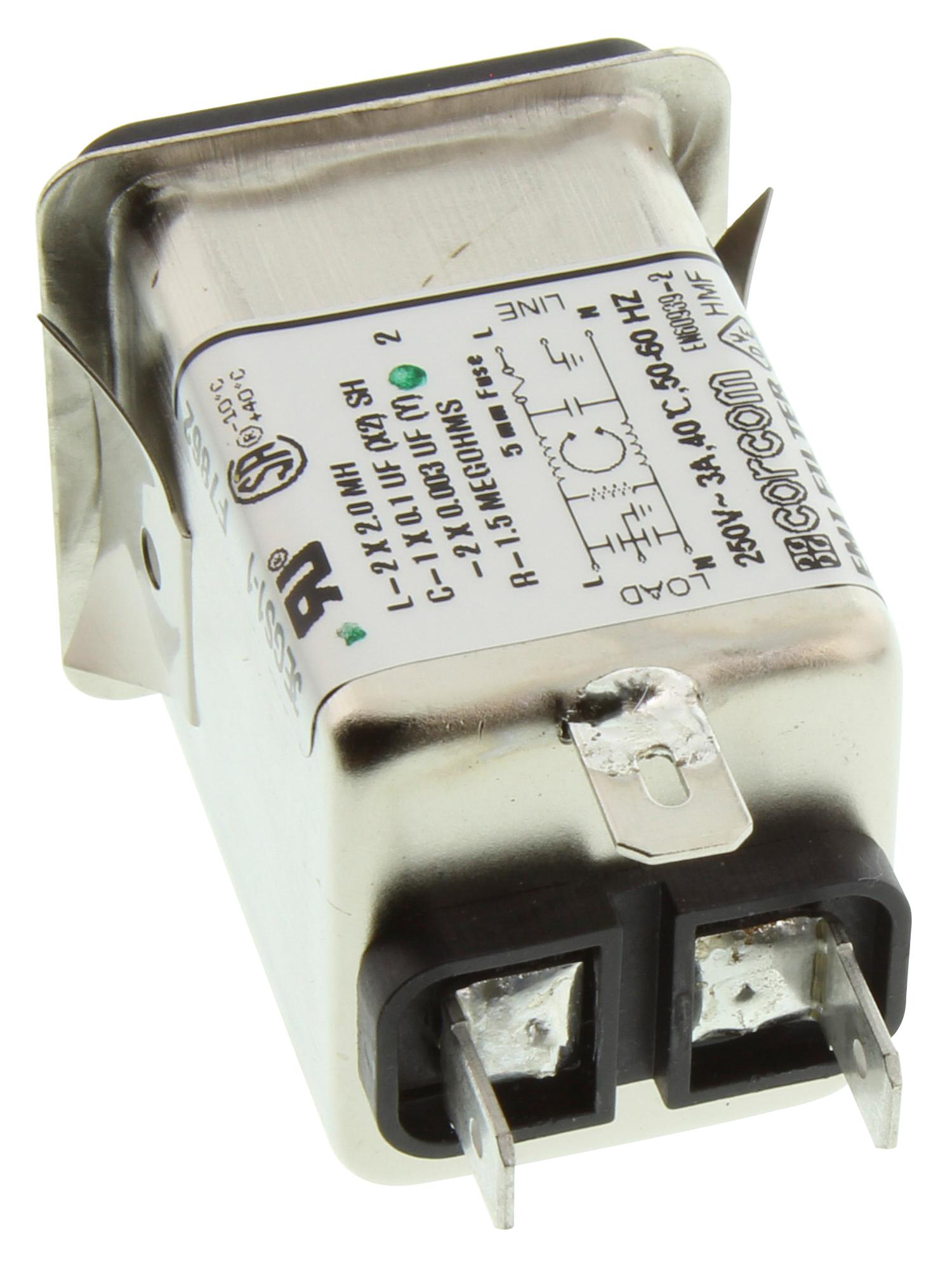 F7862 - Corcom - Te Connectivity - Filtered IEC Power Entry Module, IEC ...