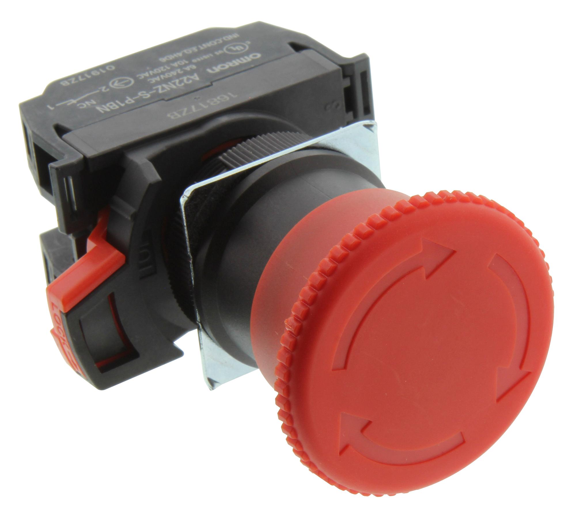 A22NE-M-P202-N - Omron Industrial Automation - Interruptor para Paro de Emergencia, DPST-NC ...