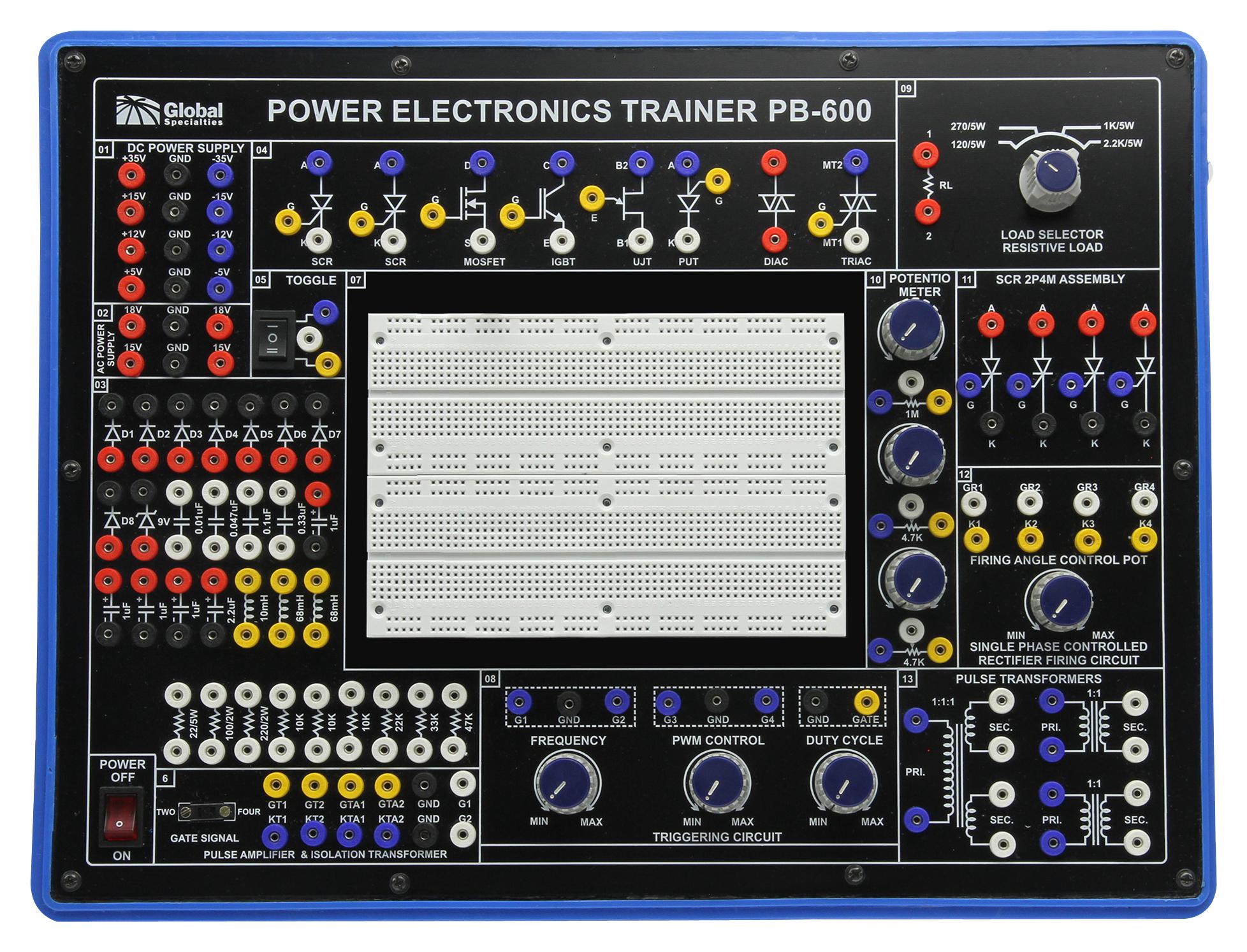 PB-600 - Global Specialties - Power Electronics Trainer, PB-2 ...