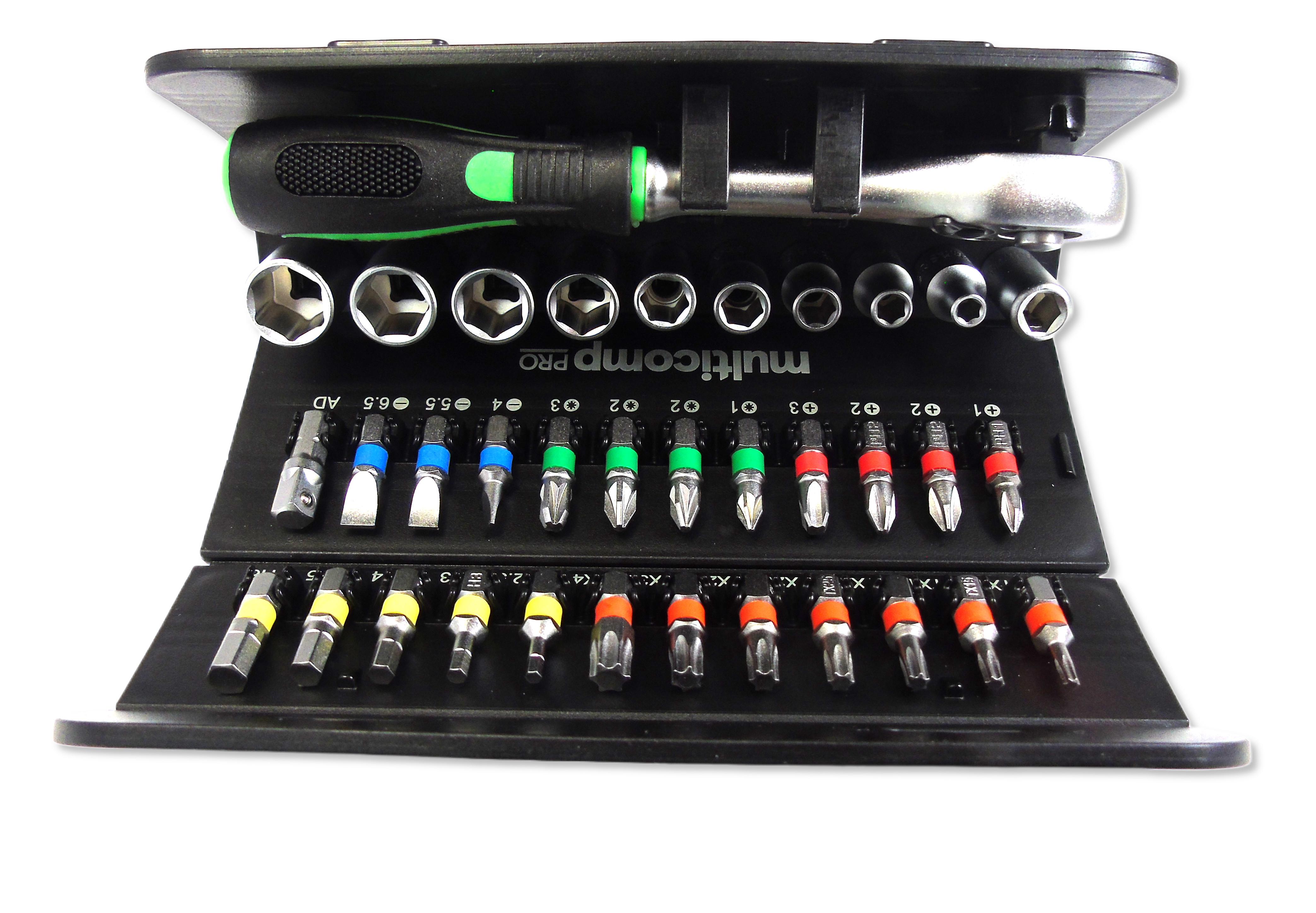 MP010944 - Multicomp Pro - Socket Bit Set, 1/4" Drive, 37 Pieces