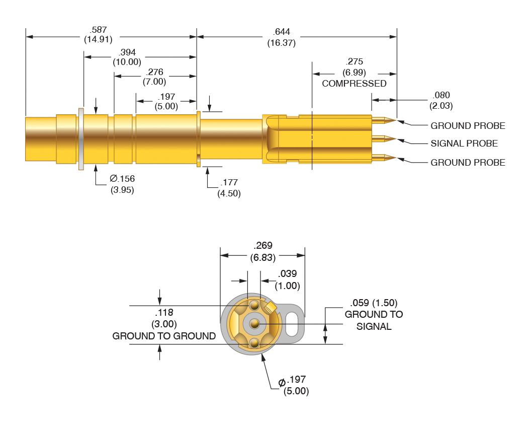 CSP-40B-012 - Everett Charles Tech - Contact, Spring Loaded Pin, 6.35 mm