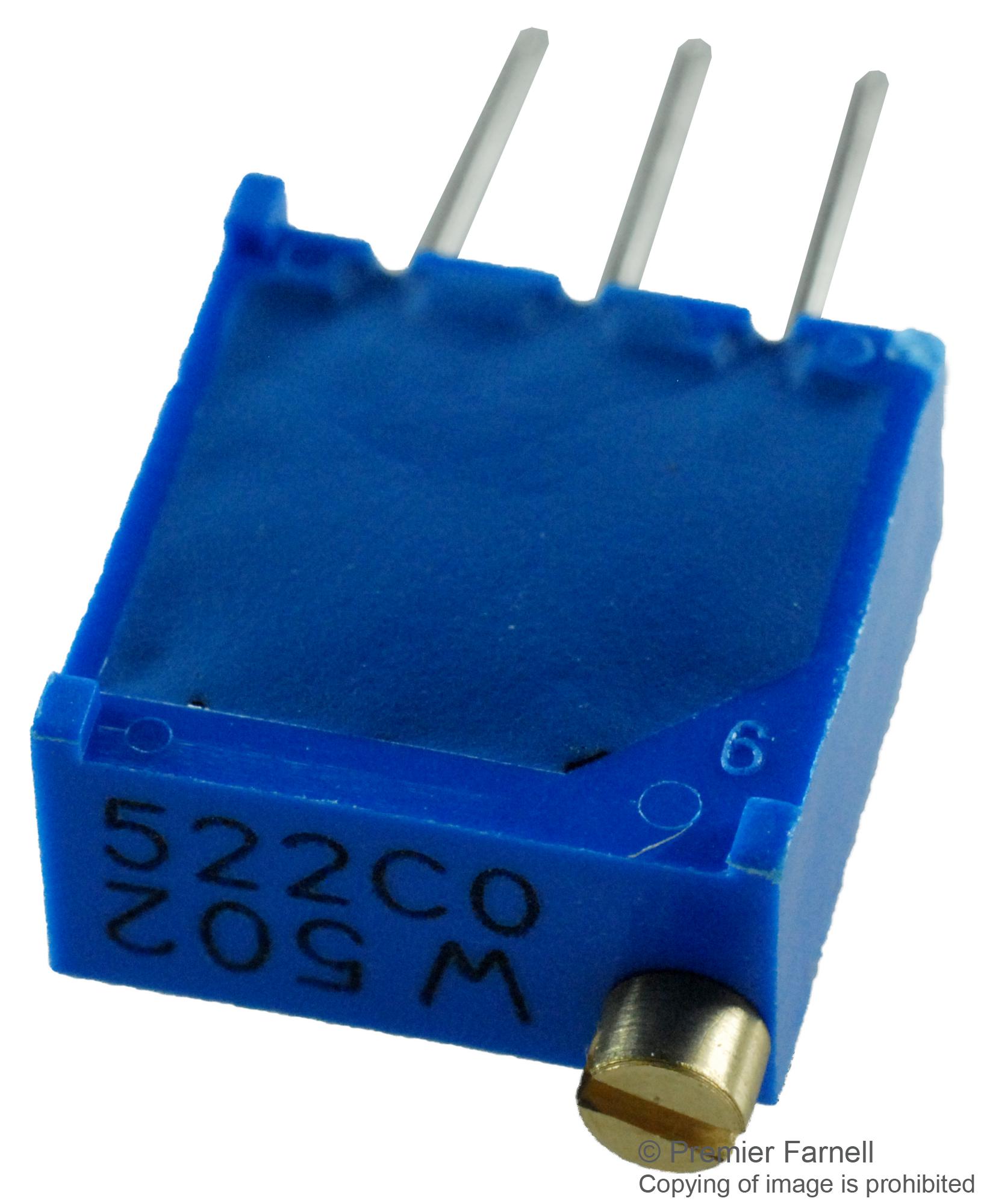 3296W-1-502LF - Bourns - Trimmer, Multi Turn, Cermet