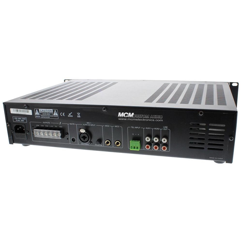 MPA-60 - Mcm Custom Audio - 60 Watt Mixer Amplifier, 2 MIC inputs, 2 ...