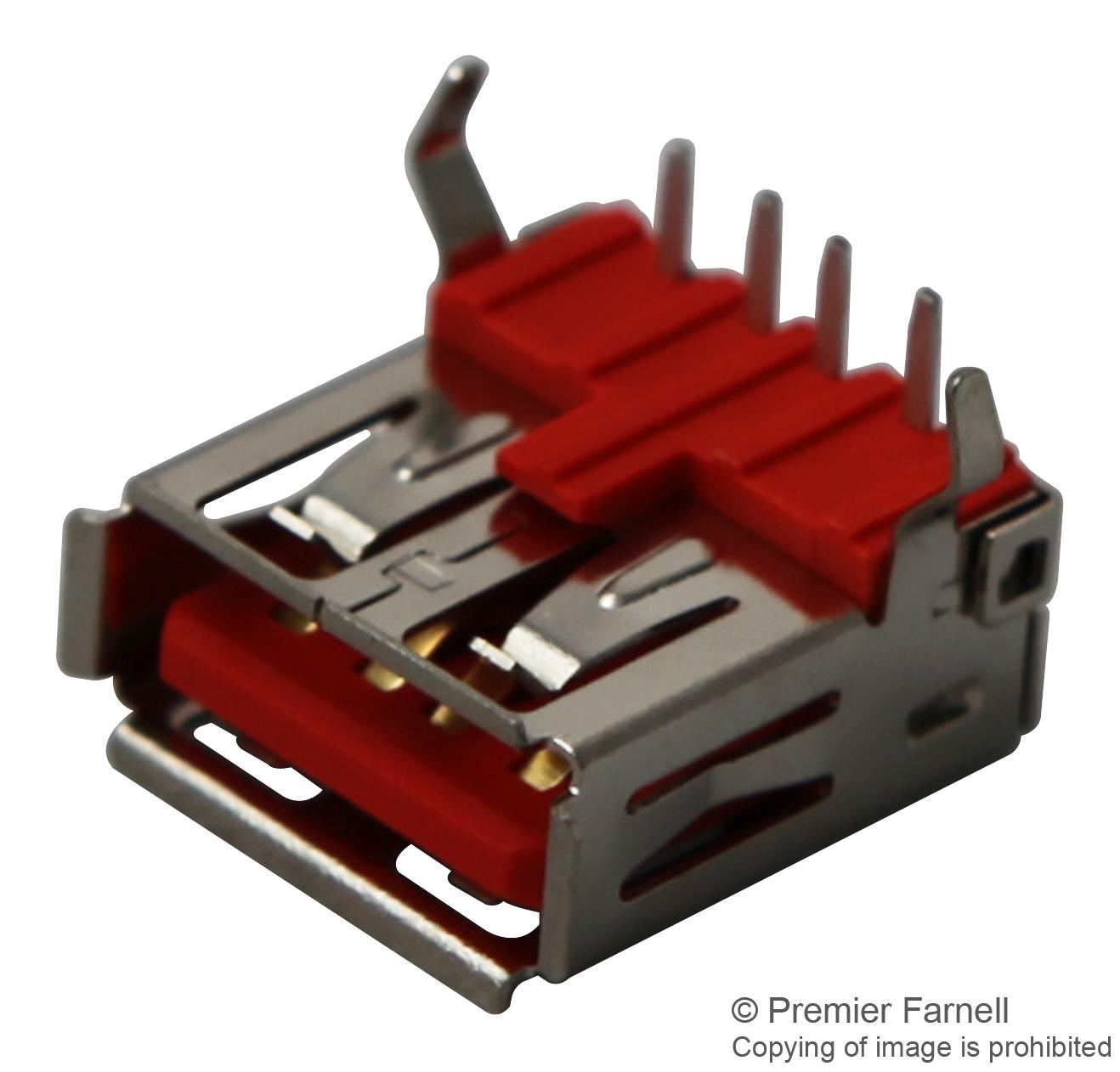 USBR-A-S-S-O-TH - Samtec - USB Connector, USB Type A, USB 2.0
