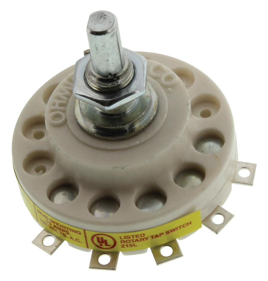 111-5E - Ohmite - Rotary Switch, 5 Position, 5 Pole