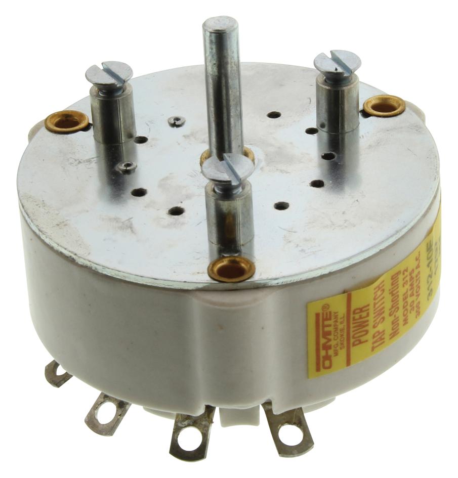 312-10E - Ohmite - Rotary Switch, 10 Position, 10 Pole