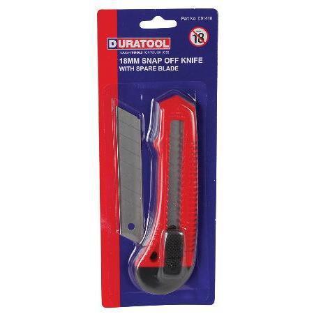 22-14125 - Duratool - Utility Knife, Retractable, Plastic Handle