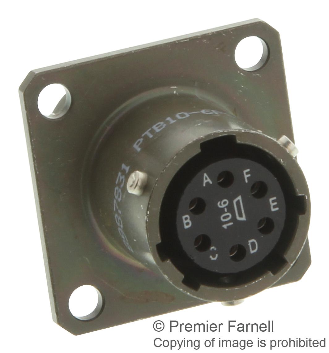 PTB10-98PS - Amphenol Industrial - Circular Connector, PT Series, Thru ...