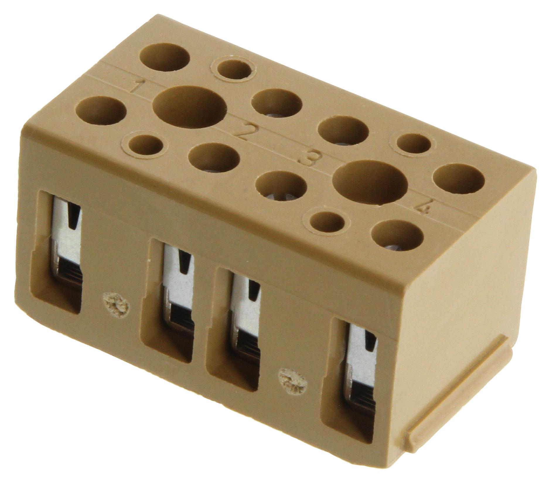 0625120000 - Weidmuller - Panel Mount Barrier Terminal Block, 2 Row, 4 ...