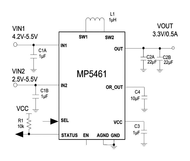 MP5461GC-Z - Monolithic Power Systems (mps) - DC-DC Switching Buck-Boost Regulator, 2.5-5.5 V in ...