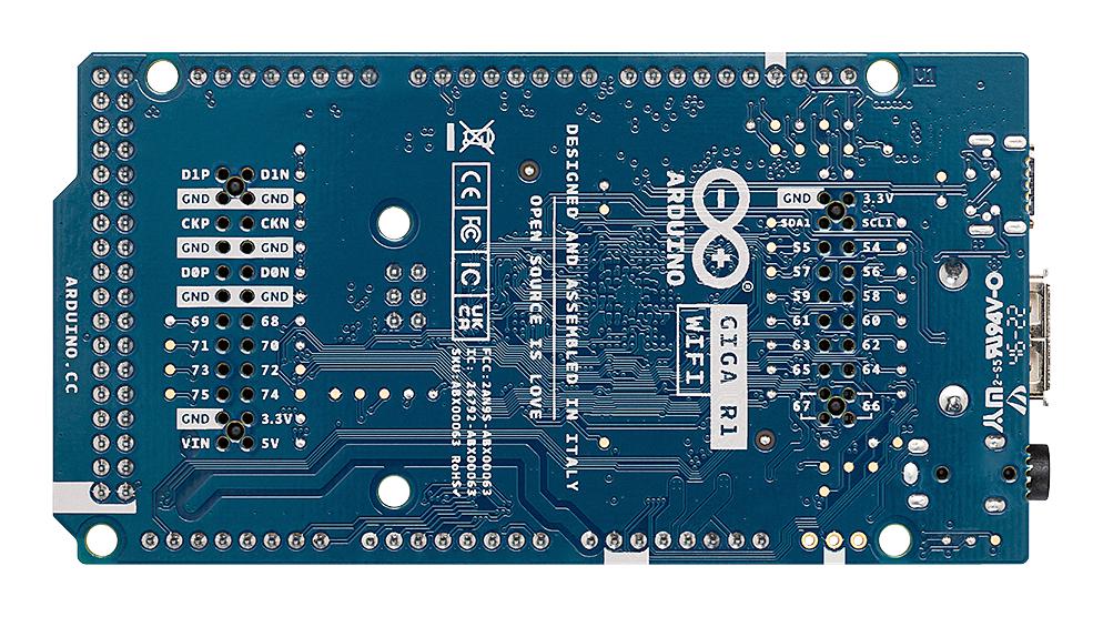 ABX00063 - Arduino - SBC, Arduino Giga R1 WiFi, STM32H747XI