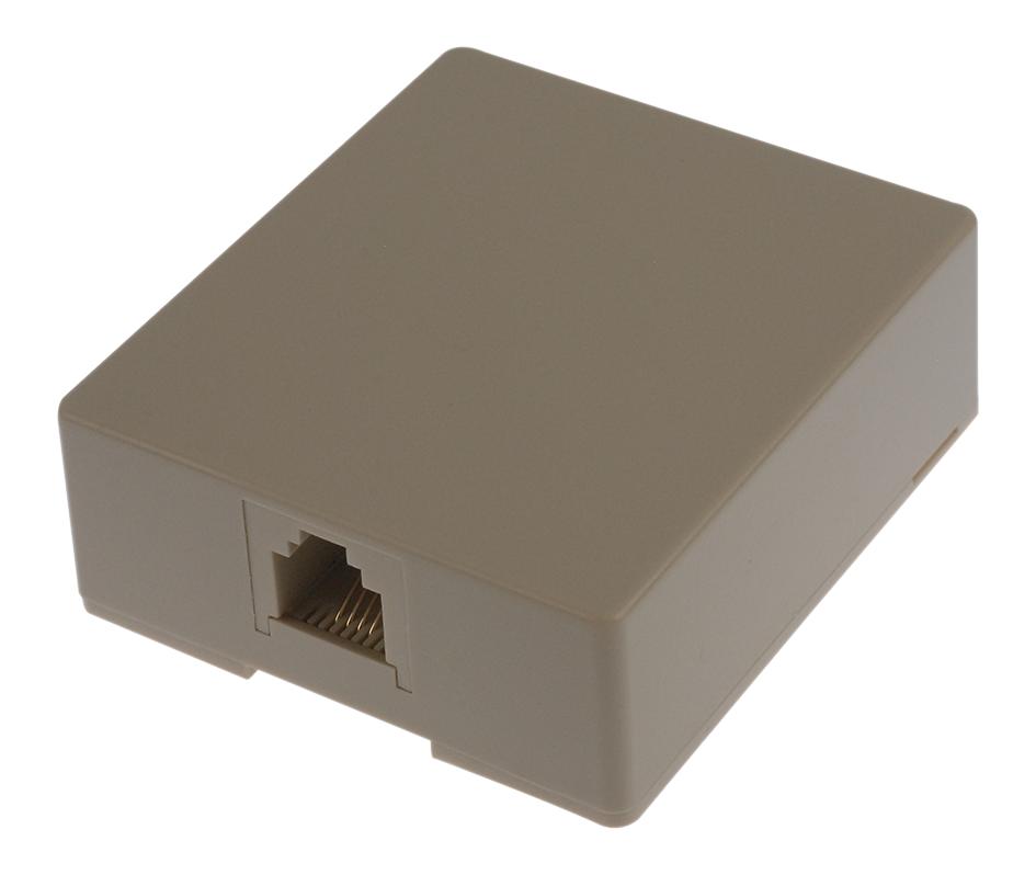 8588-0206A - Multicomp - Modular Connector, Connection Box - RJ11, 1 x ...