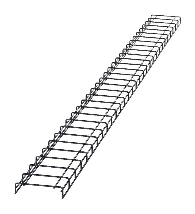 WG8BL10 - Panduit - Cable Organizer, Black, Steel