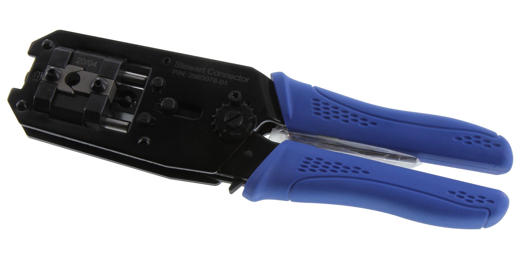 2980078-01 - Stewart Connector - Crimp Tool, Ratchet, Stewart 8P8C ...