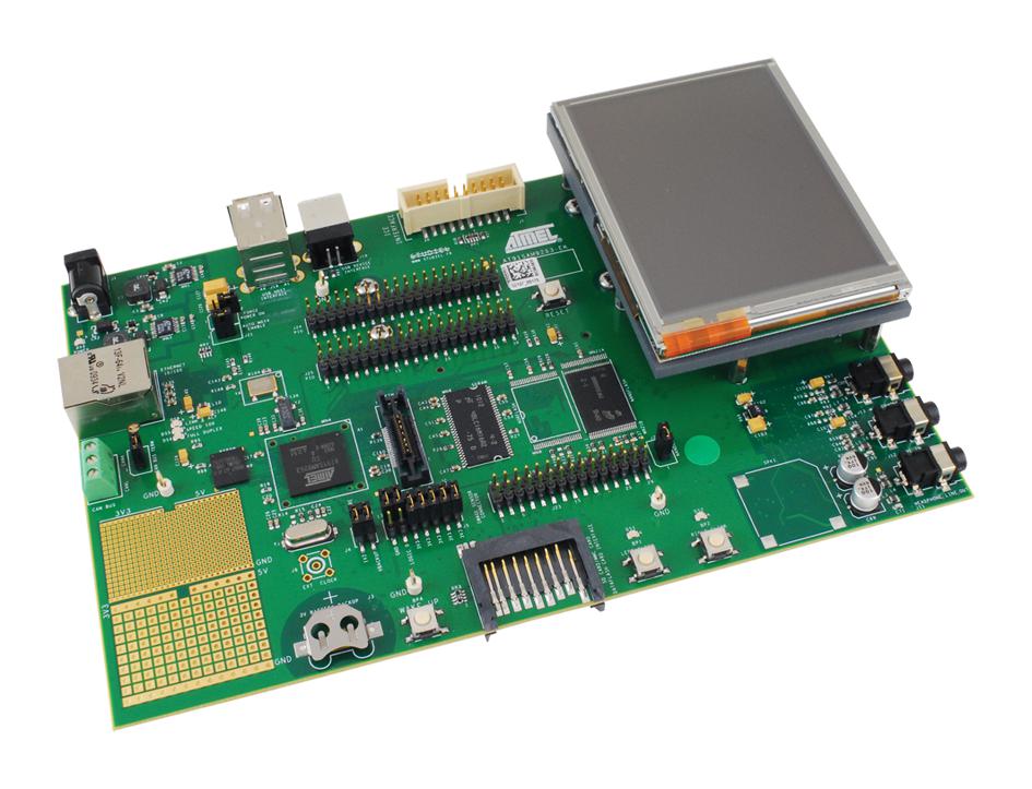 AT91SAM9263-EK - Microchip - Evaluation Board, 3.5" TFT LCD Module, SMART ARM9 MPU