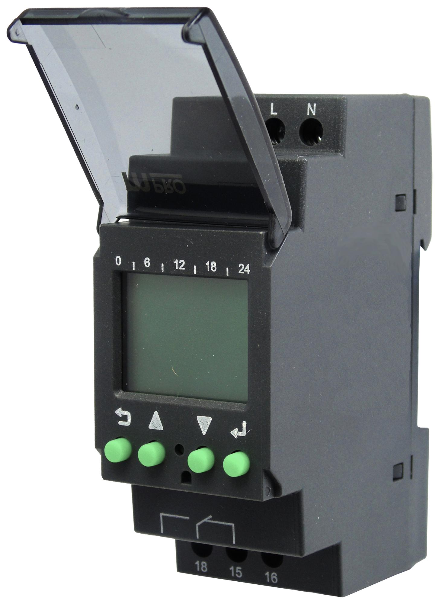 MP008390 - Multicomp Pro - DIN Rail Digital Timer, MP Digital Time ...