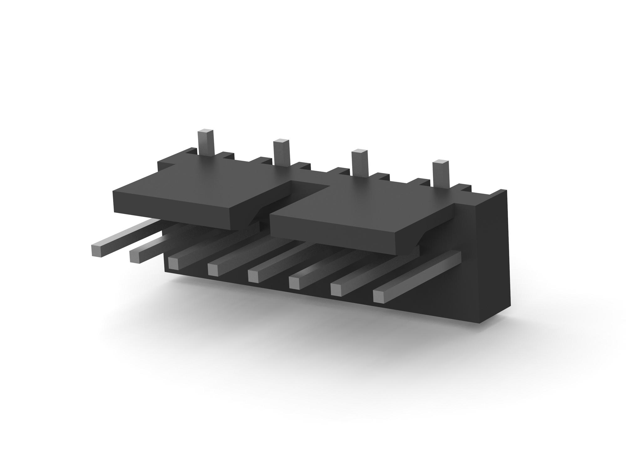 Microbore Tubing Connectors 2.54 mm Wire-to-Board AMP 1 Rows Surface ...