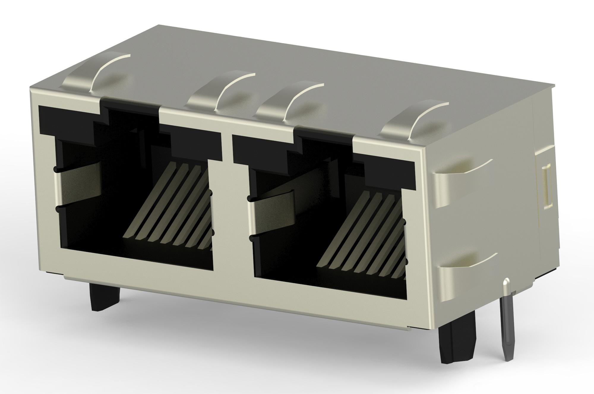 6116522-1 - Amp - Te Connectivity - Modular Connector, RJ45 Jack, 1 x 2 ...