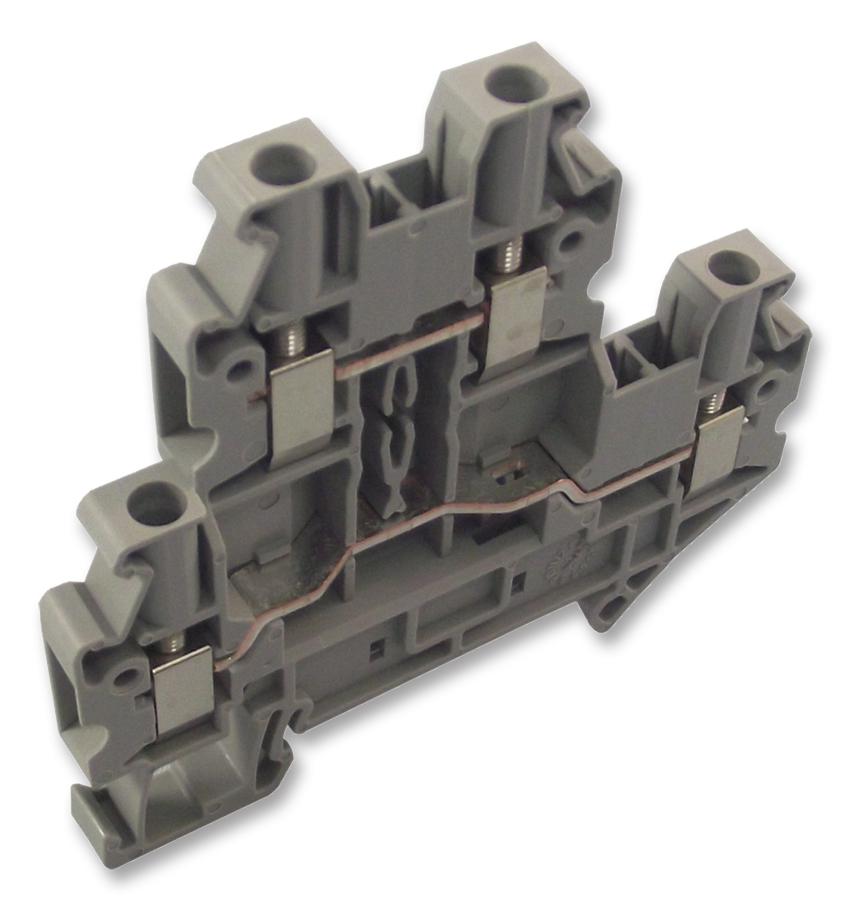 3044636 - Phoenix Contact - DIN Rail Mount Terminal Block, 4 Positions ...