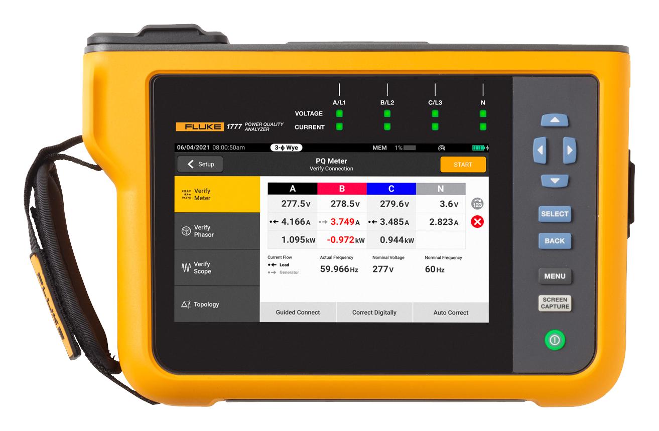 FLUKE-1777/BASIC - Fluke - Power Analyzer, Current, Energy