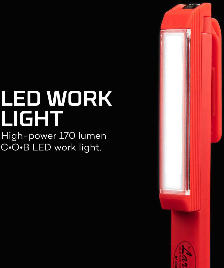 NEB-WLT-0017 - Nebo Sports - Pocket Work Light, Magnetic Swivel Clip ...