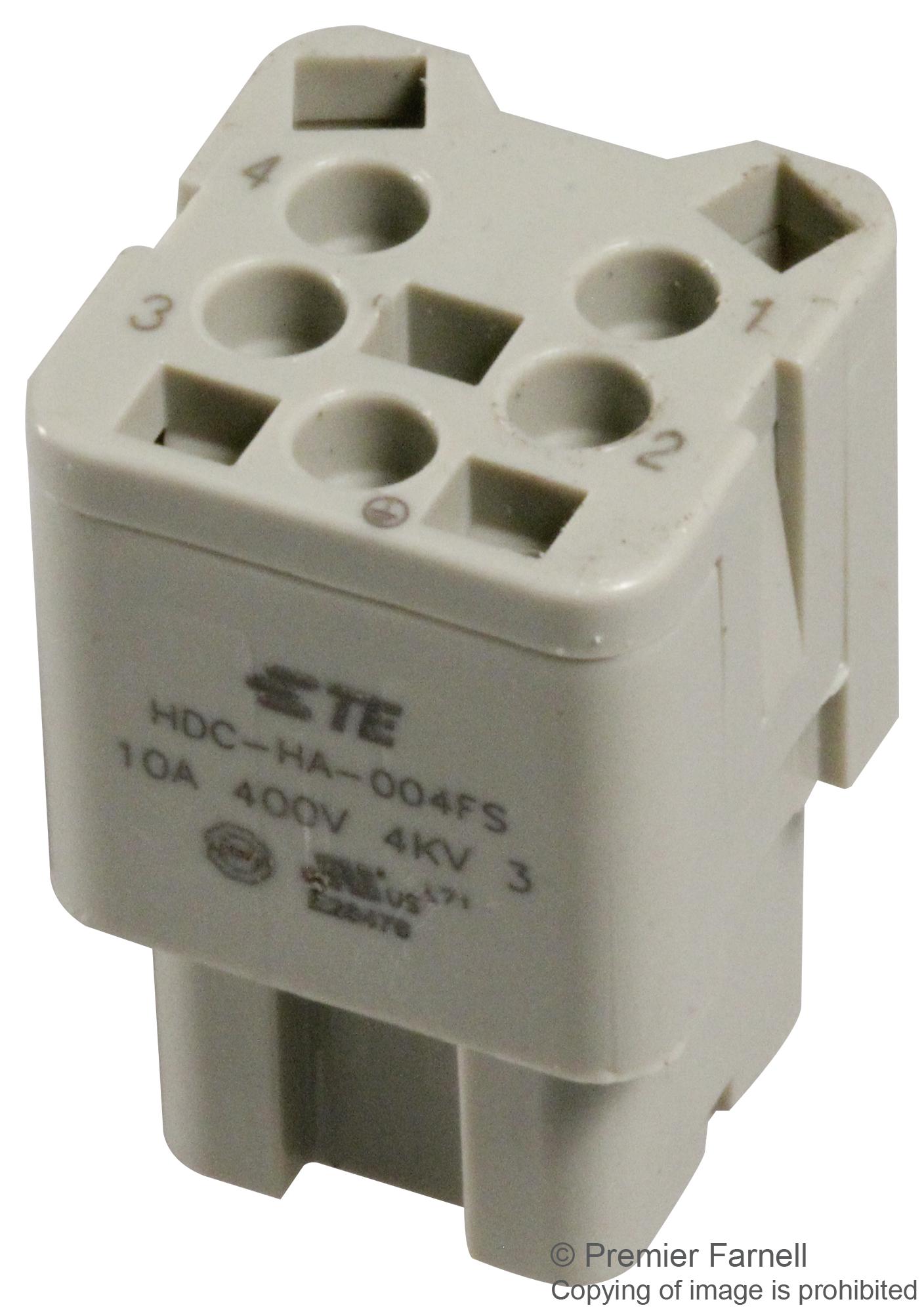 HA-004-FS - Amp - Te Connectivity - Heavy Duty Connector, HDC Series ...
