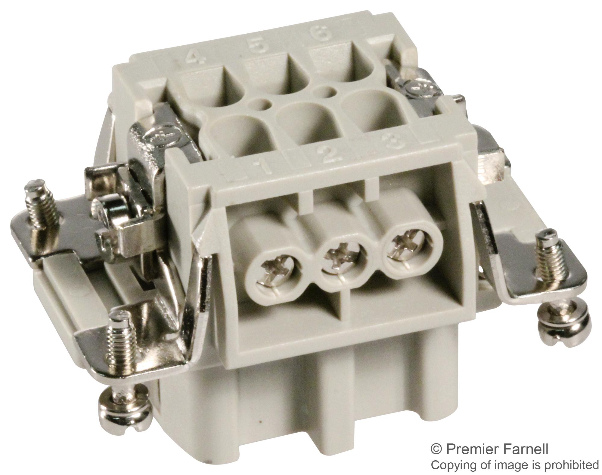 HE-006-F - Amp - Te Connectivity - Heavy Duty Connector, HDC Series, Insert